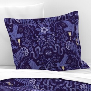 Dark Raven Bedding - Periwinkle Witch Garden by Misentangledvision ...