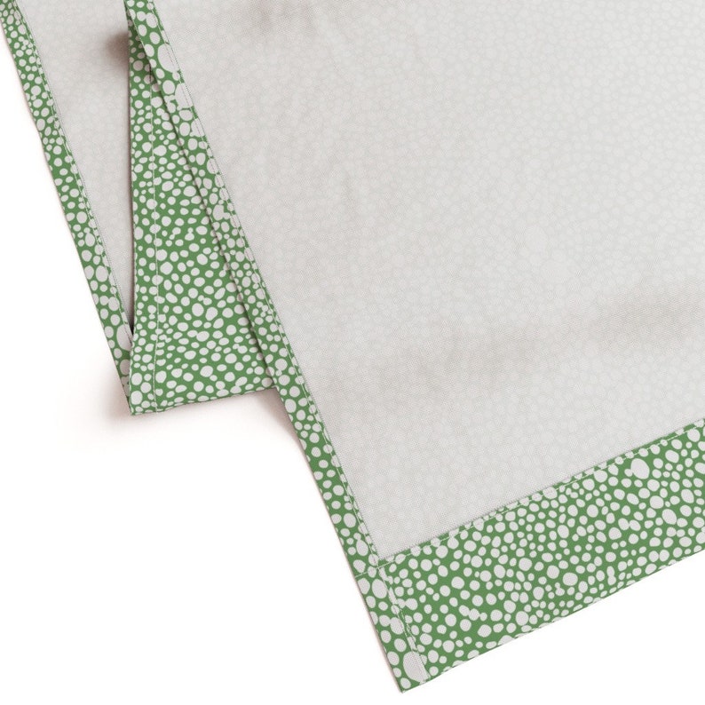 Faux Shagreen Curtain Panel - Kelly Green Modern Animal Print Dots ...