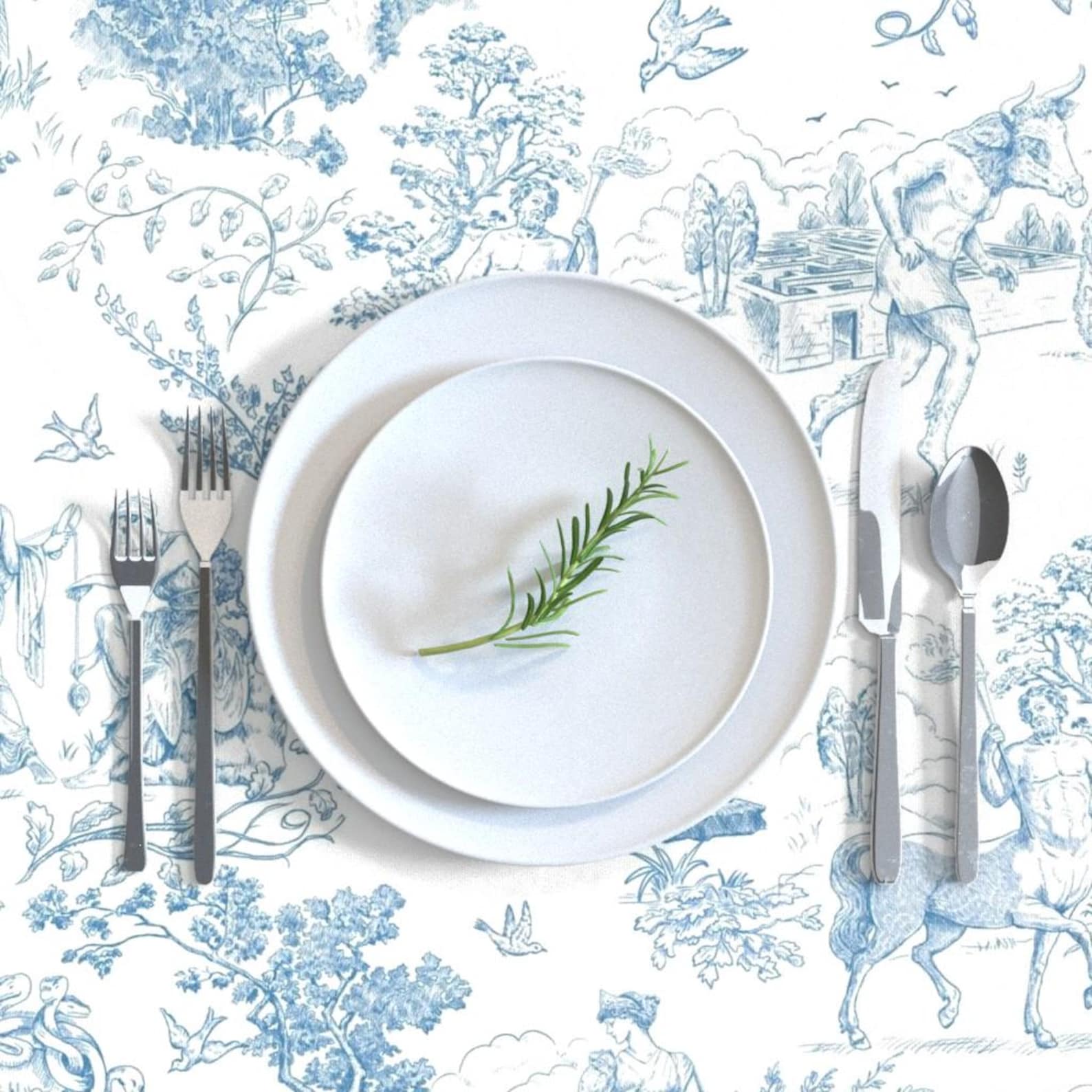 Toile Tablecloth - Greek Mythology Toile by Vinpauld - Greek Mythology ...