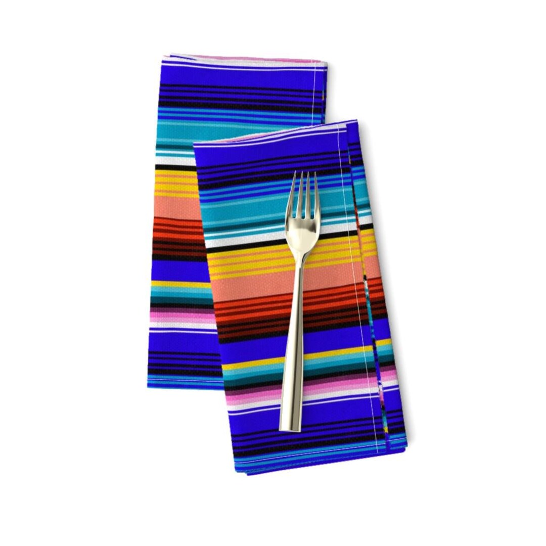 Serape Stripe Dinner Napkins (set of 2) - Mexican Stripes by Vannina ...