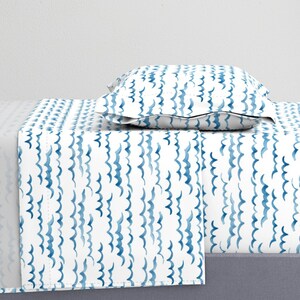 Coastal Sheets Ocean Waves by Houseintheorchard Watercolor Ocean Small ...