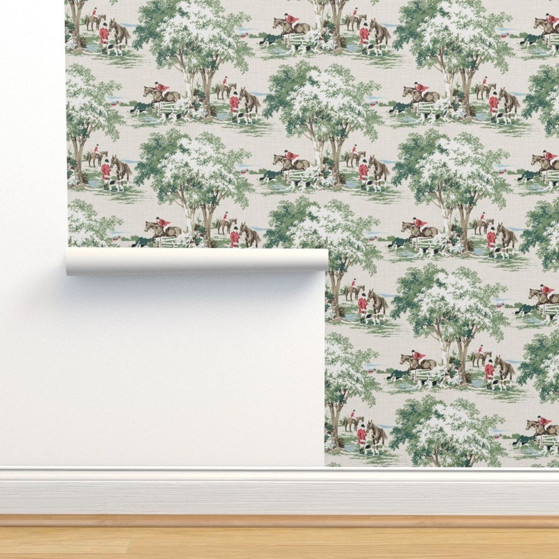 Fox Hunting Wallpaper - Etsy