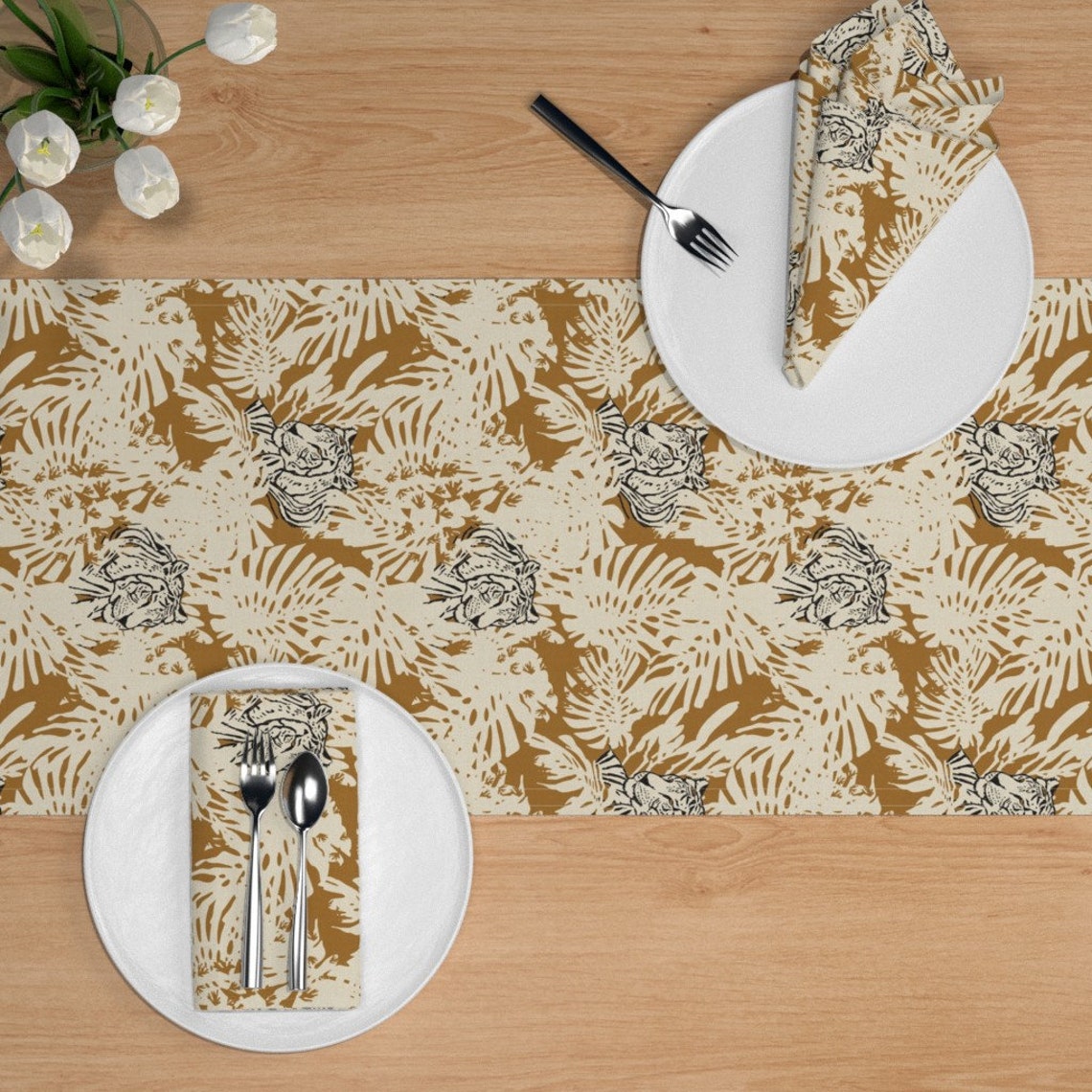 Tiger Table Runner Hammah Jungle by Holli_zollinger - Etsy