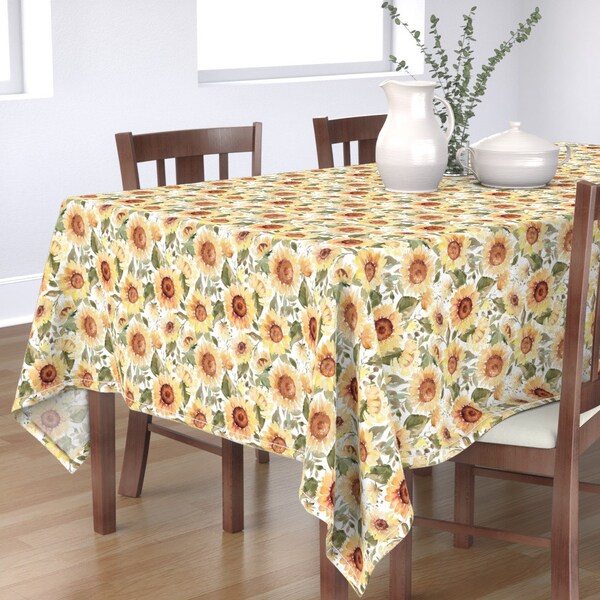 Sunflower Tablecloth - Etsy
