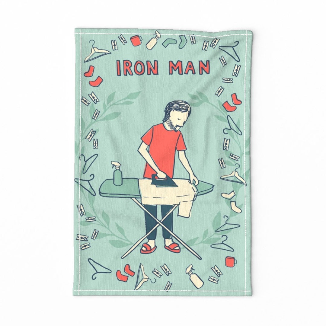 Dad Joke Tea Towel - Iron Man - Tea Towel by Ceciliamok - Father's Day ...