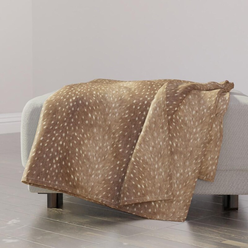 Fawn Print Fabric - Etsy