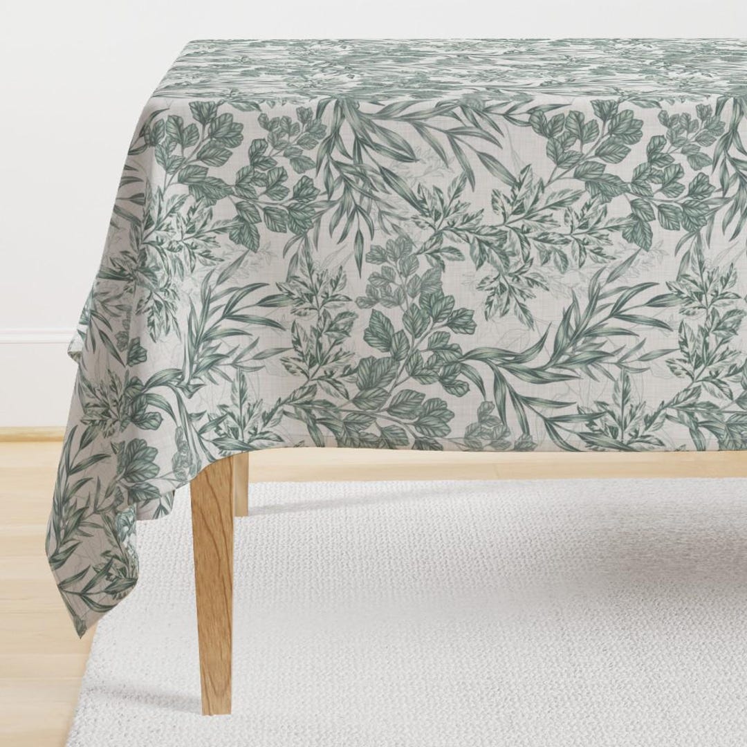 Green Garden Tablecloth - Evergreen by Smokeinthewoods - Nature ...