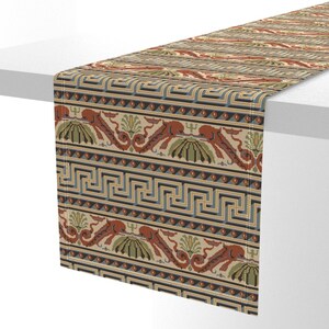 Greek Table Runner - Greek Key by Muhlenkott - Grecian Mosaic 3d ...