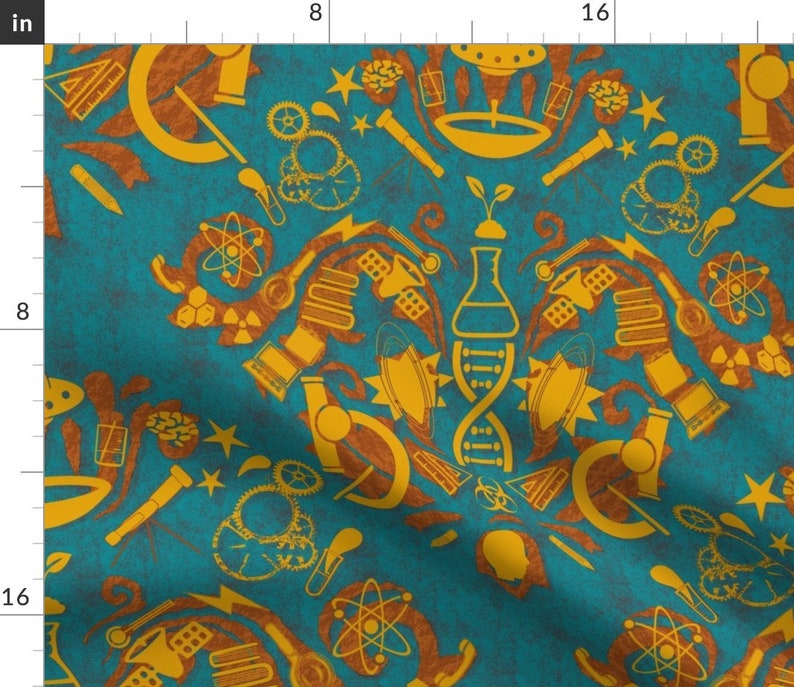 Solar System Curtain Panel I Love Science Damask by Eejee | Etsy