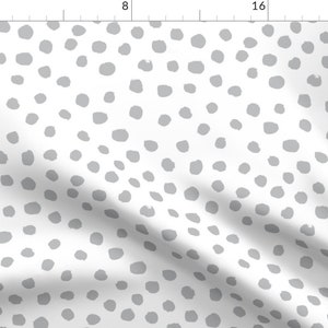 Dot Sheets Grey Dots by Charlottewinter Grey Dots Gray | Etsy