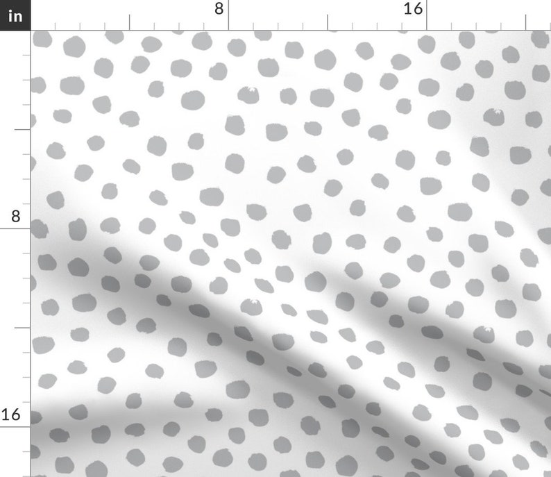 Dot Sheets Grey Dots by Charlottewinter Grey Dots Gray | Etsy
