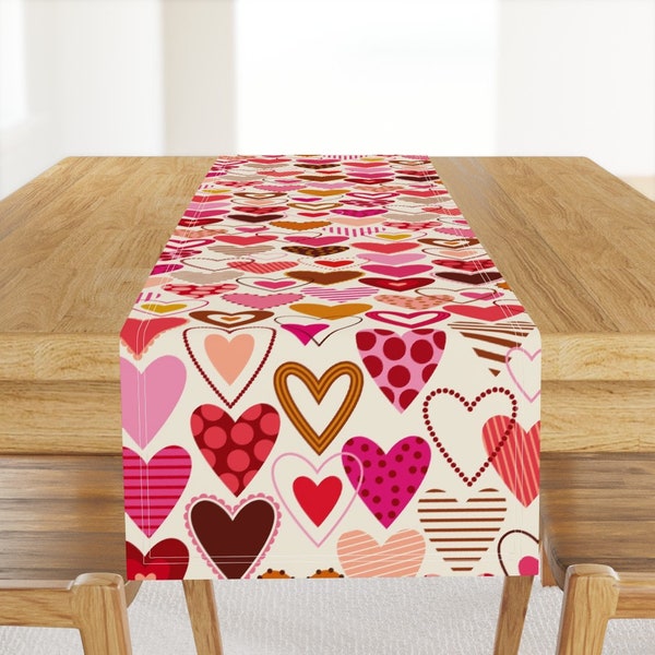 Heart Table Runner - Etsy