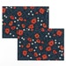 Abstract Red Poppies Placemats set of 2 Nouveau Poppy - Etsy