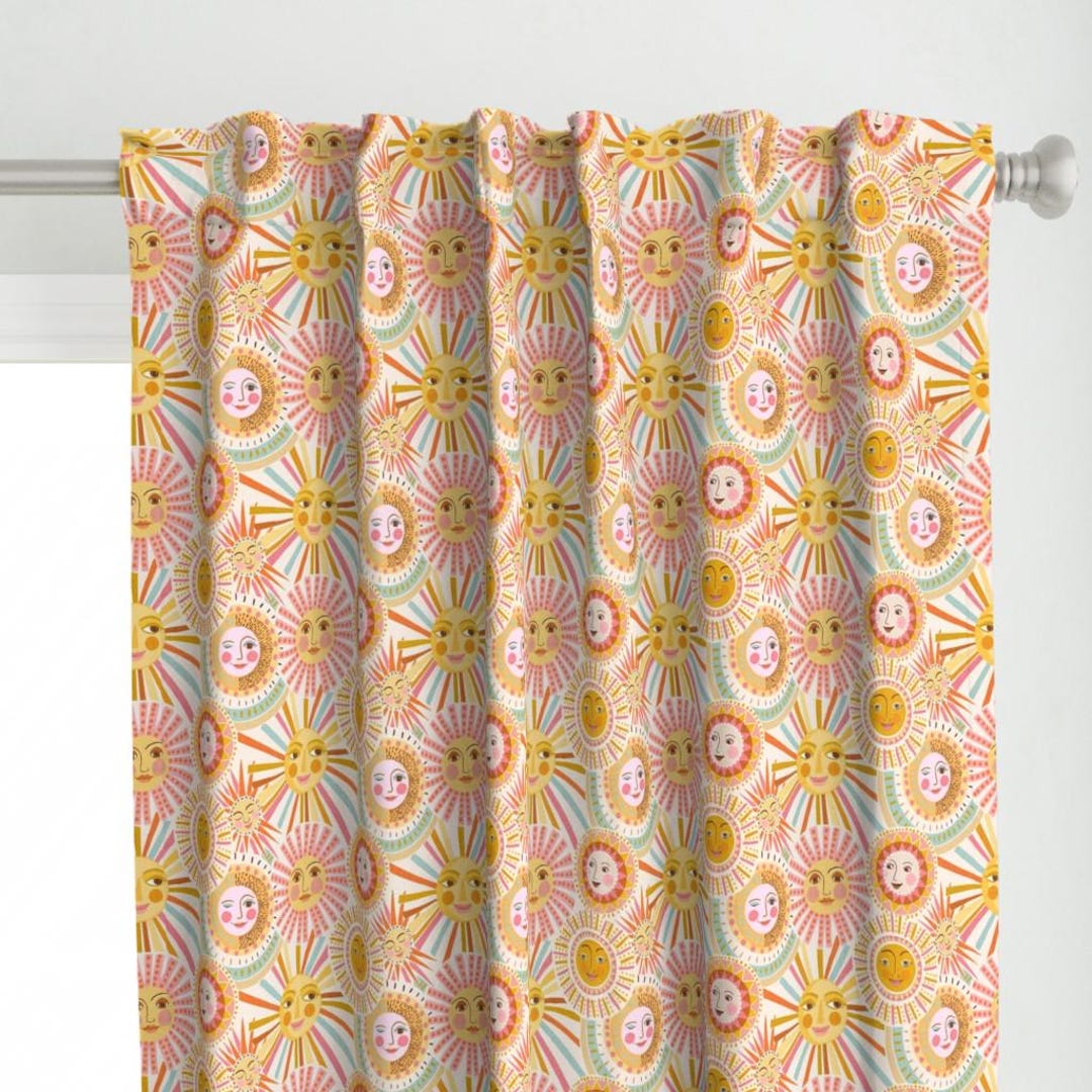 Sunny Curtain Panel - Good Morning Sunshine by Shellypenko - Celestial ...
