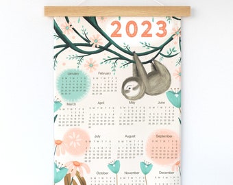 2023 Sloth Calendar - Etsy