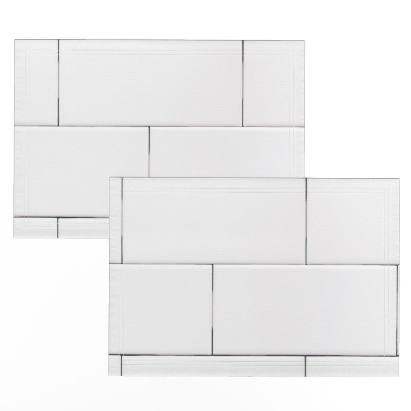 Kitchen Placemats set of 2 Subway Tile by - Etsy