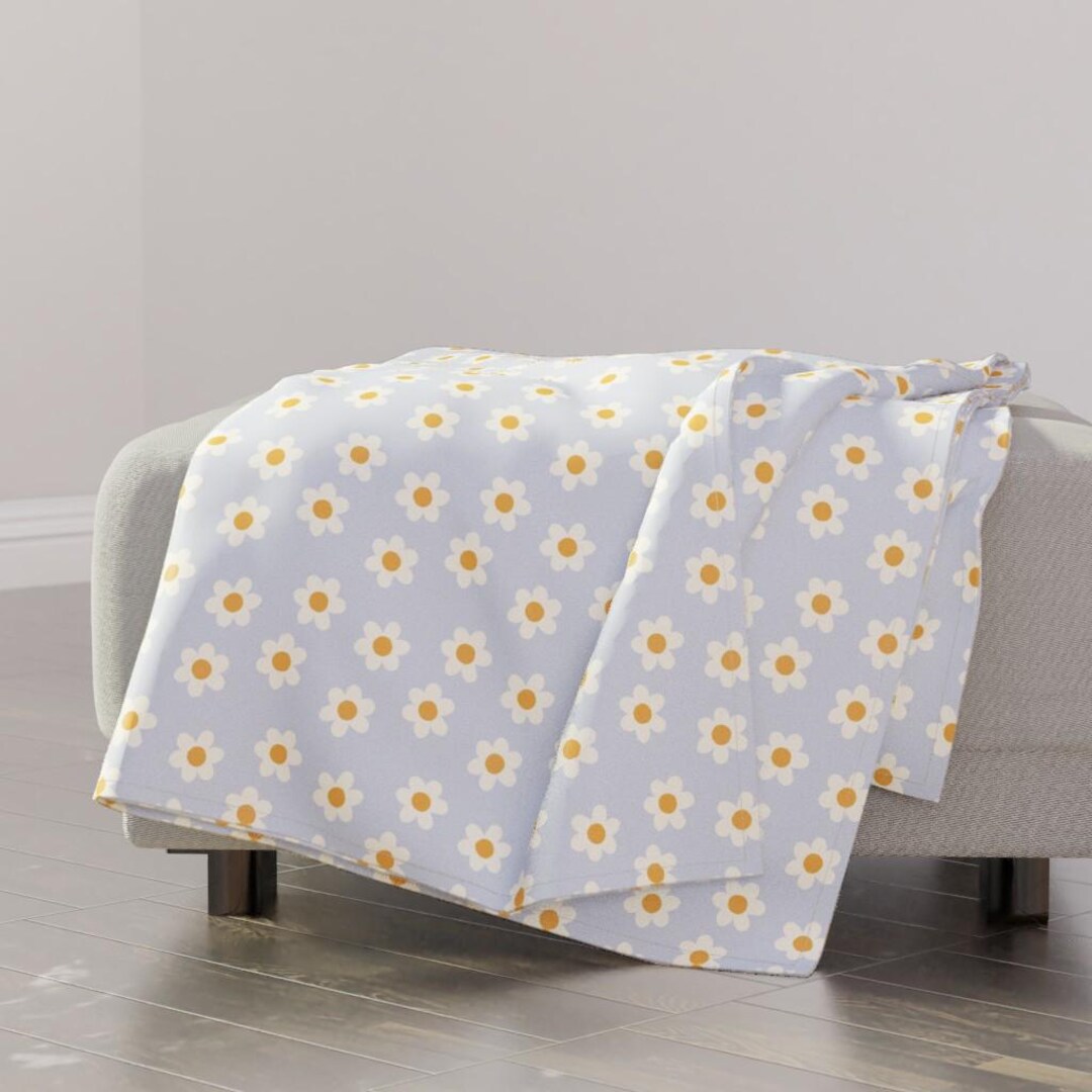 Groovy Throw Blanket - Retro Flowers 90s Daisy Boho Cute Girly Girls ...