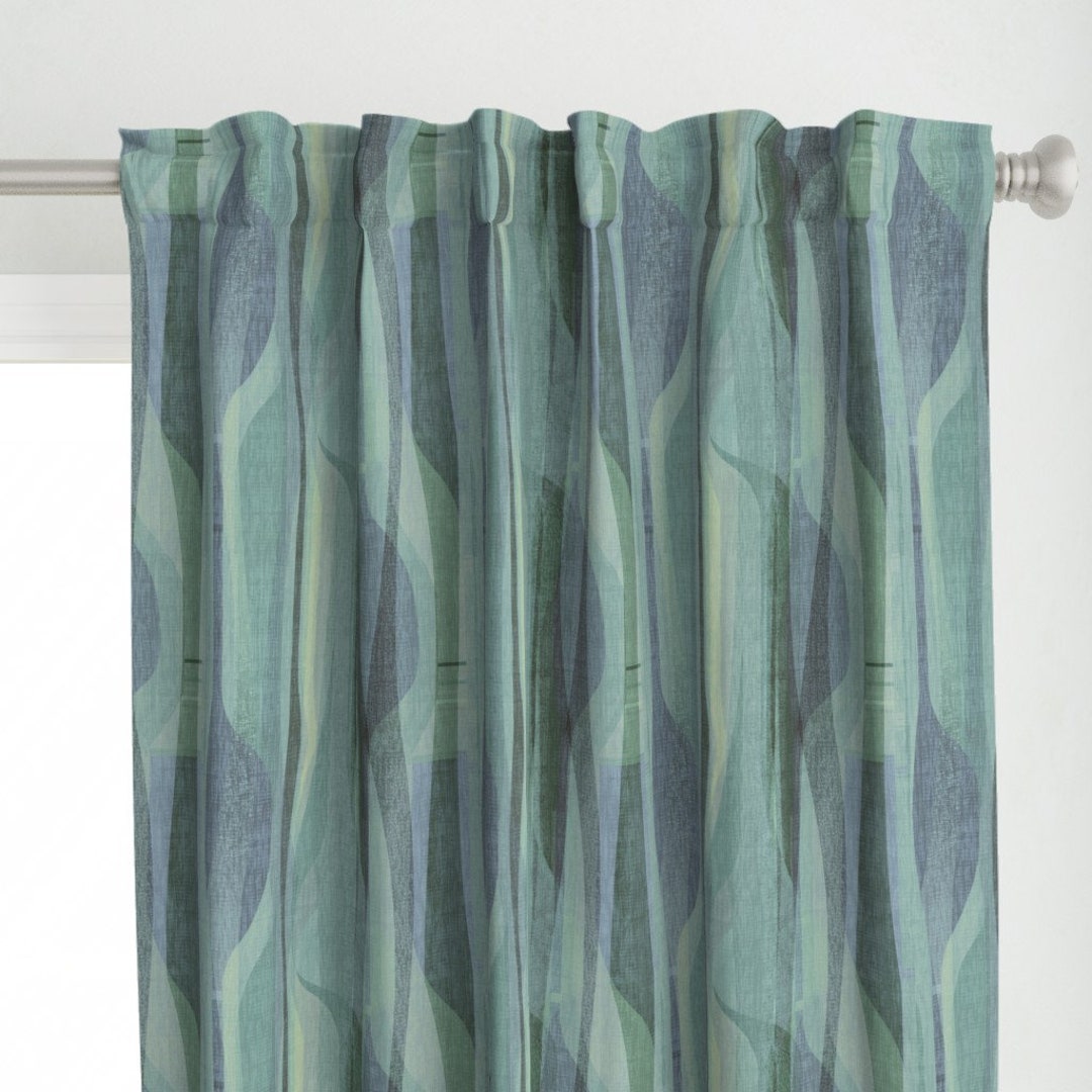 Mid Century Modern Curtain Panel - Midcentury Plateau by Wren_leyland ...