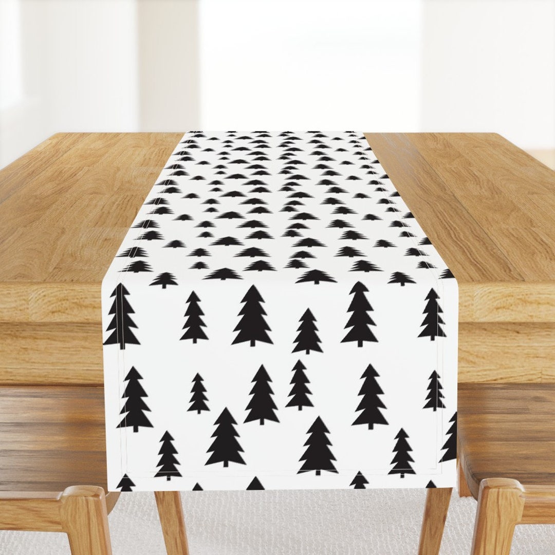 Christmas Tree Table Runner - Forest Tree Simple by Stephanie_elvelyck ...