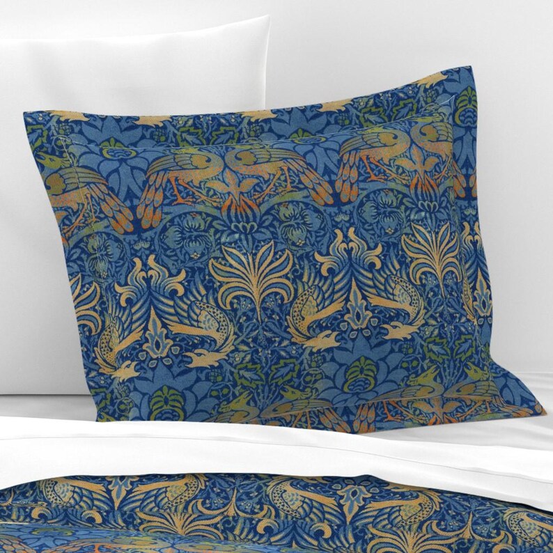 Medieval Bedding - Peacock and Dragon by Peacoquettedesigns - Antique ...