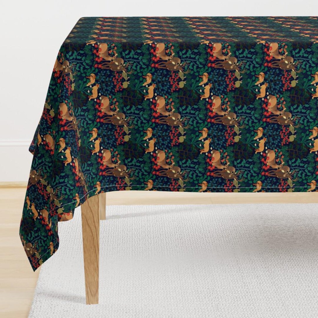 Woodland Animals Tablecloth - Paired up by Susan_polston - Rustic ...