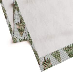 Christmas Trees Curtain Panel - Pine Tree Rustic Winter Farmhouse ...