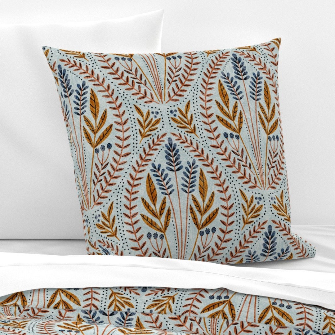 Vintage Wheat Damask Pillow Sham Barric by Amy_maccready - Etsy