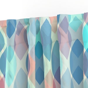 Oceanic Geo Curtain Panel Dancing Reflected Light by Artfulfreddy ...