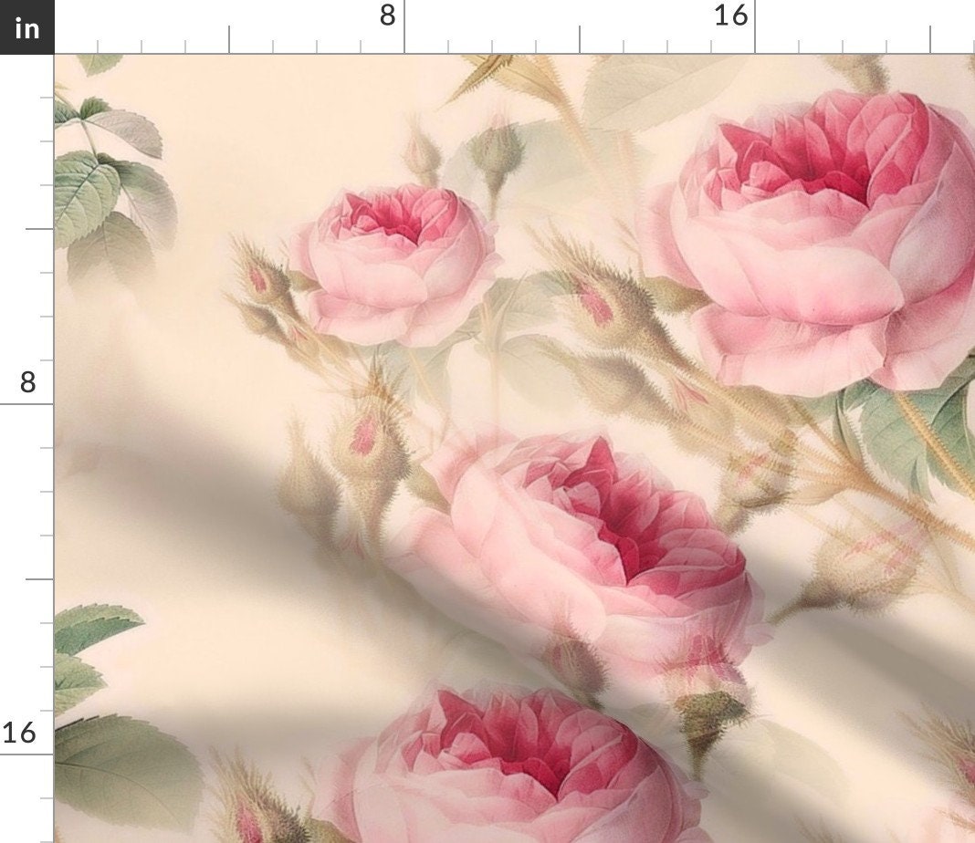 Soft Vintage Chintz Sheets Pink Roses by Maria_marinova - Etsy