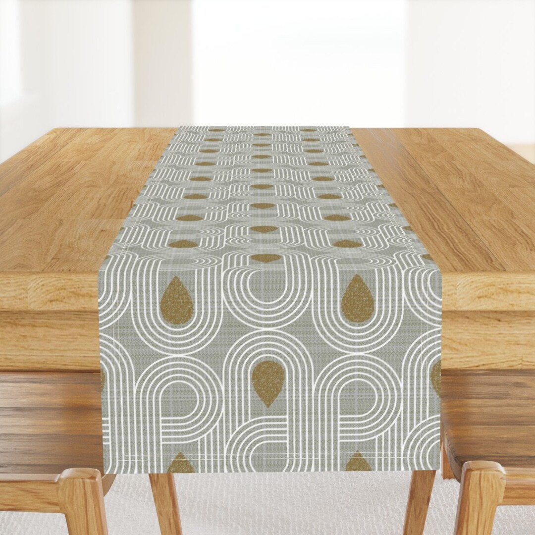Mid Century Modern Table Runner - Endless Highway by Ottomanbrim ...