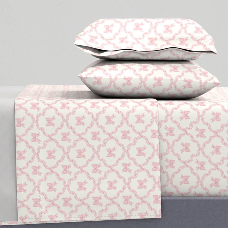 Chinoiserie Sheets - Ribbon Trellis by Nessnordberg - Ribbon Trellis ...
