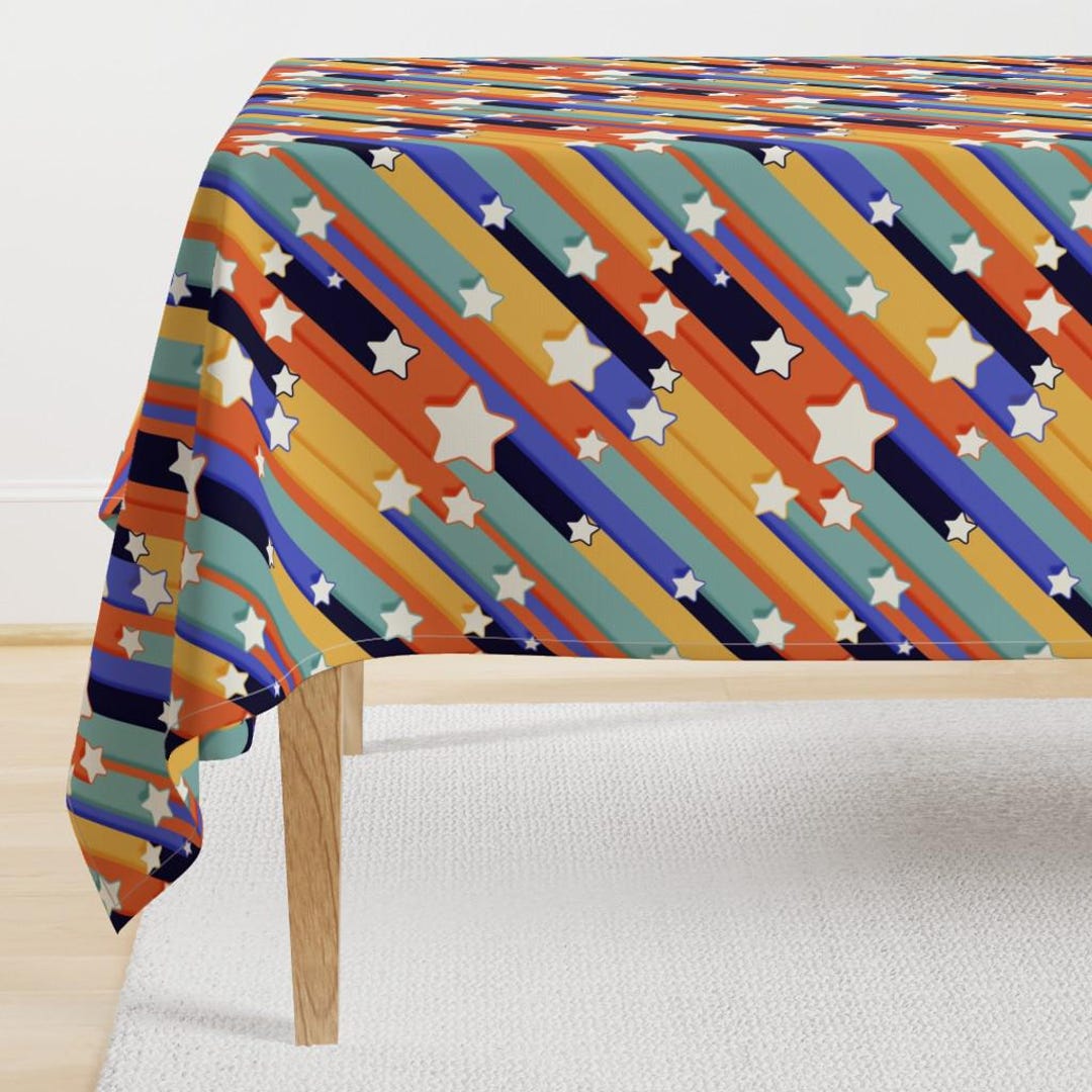 Retro Tablecloth Disco Stars L by Appleyards Stars Retro Stars Disco ...