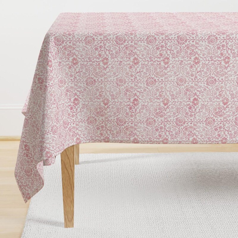 Pink Tablecloth - Etsy