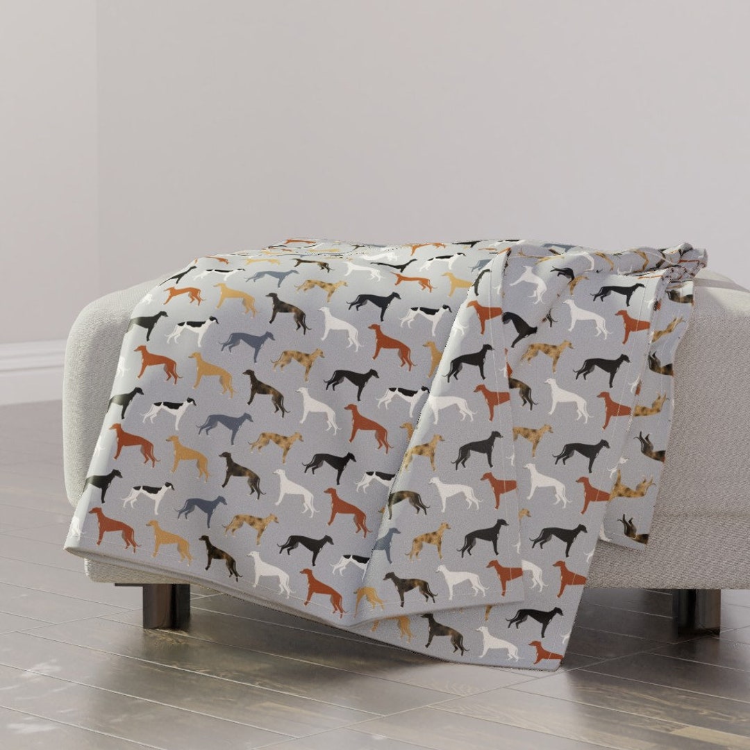 Dogs Throw Blanket - Greyhounds by Petfriendly - Hounds Brindle ...