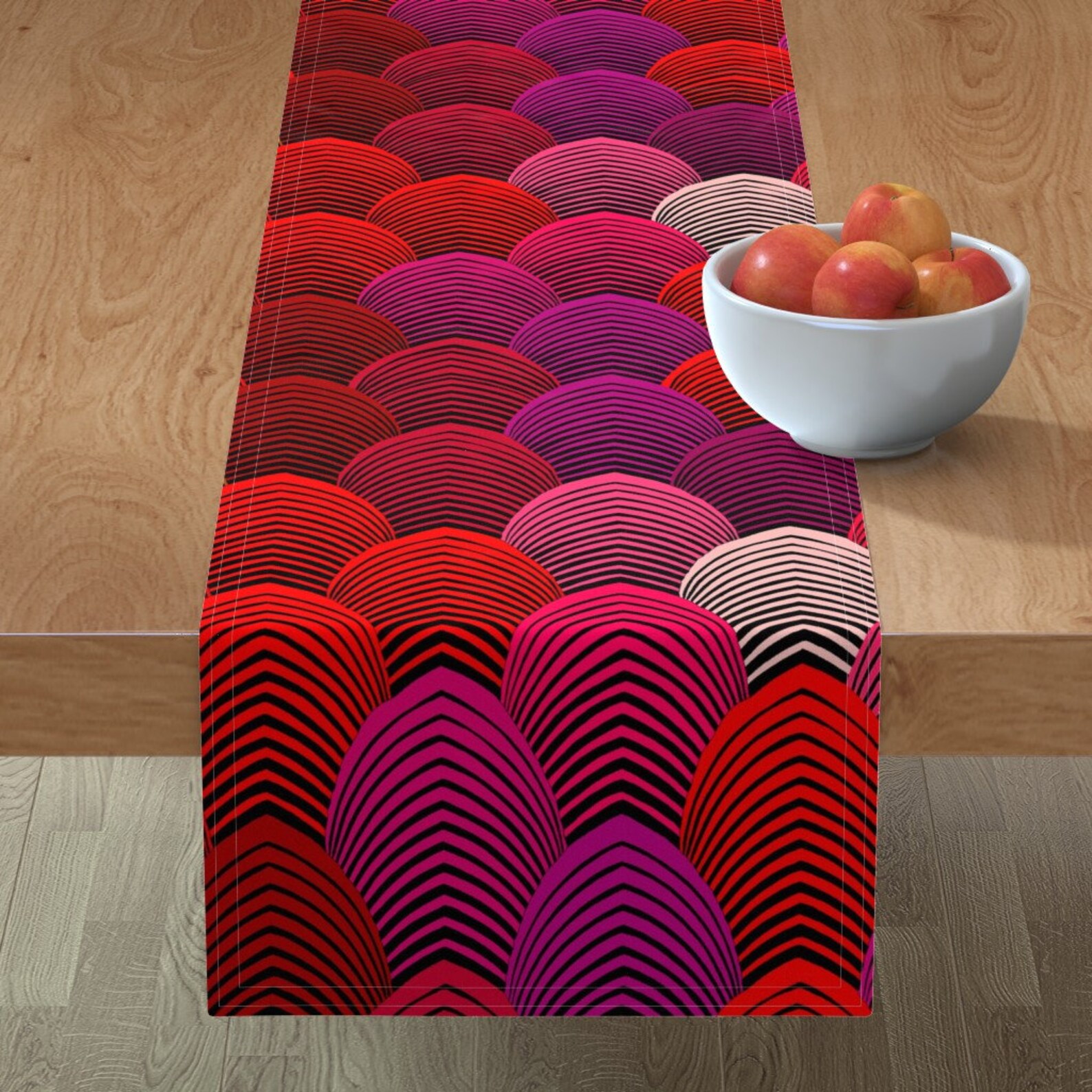 Art Deco Table Runner Roaring 20s Jazz Red by | Etsy