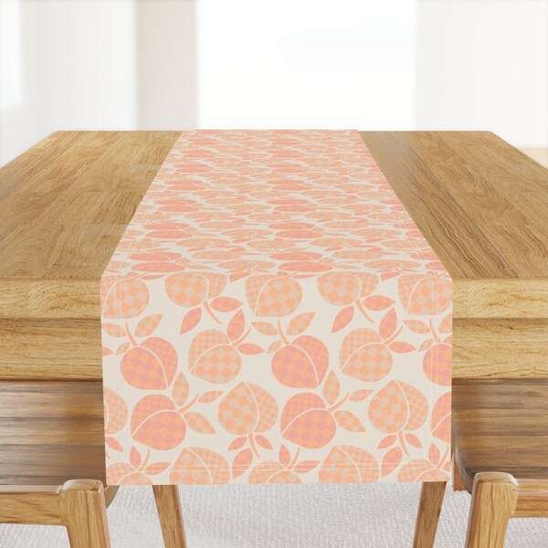 Peach Table Runner - Etsy