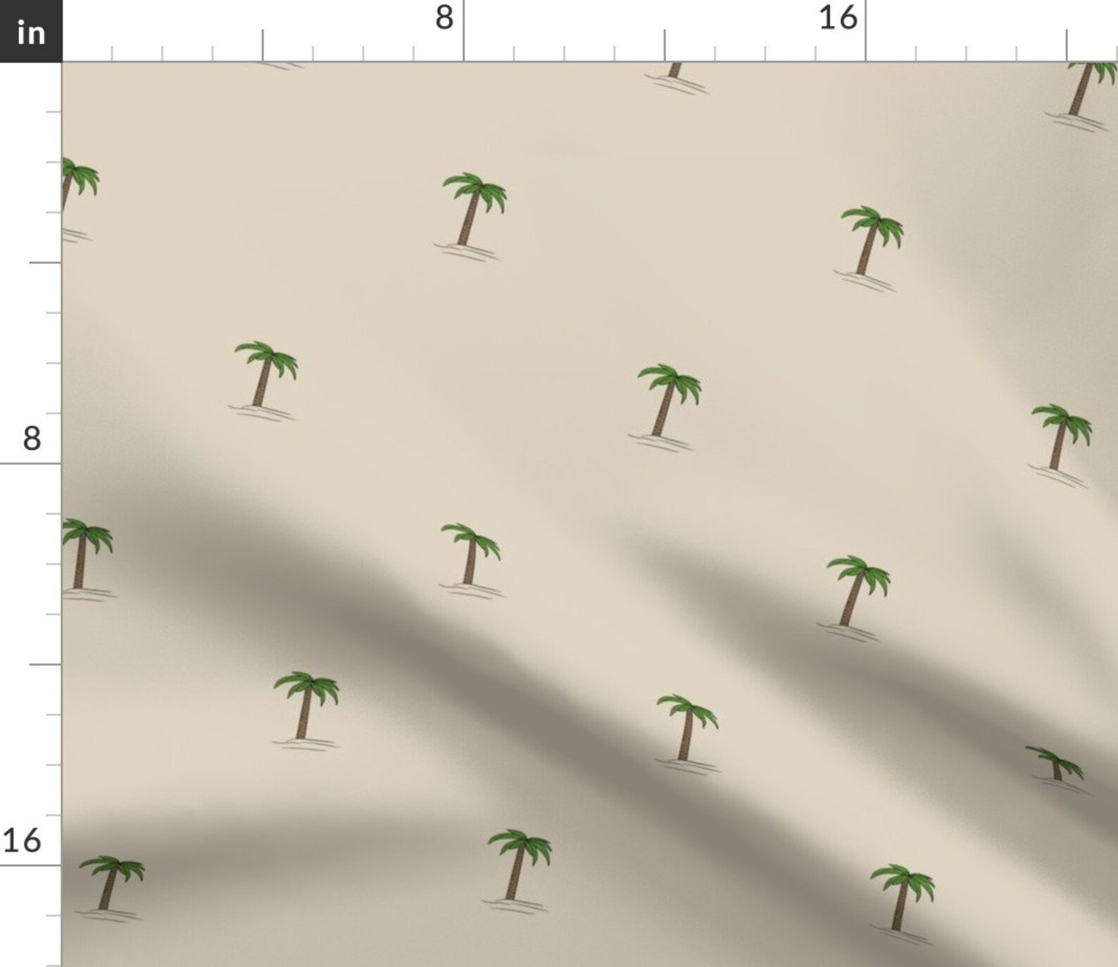 Palm Tree Curtain Panel - Tan Beach Tropical Small Sandy Preppy Coastal ...