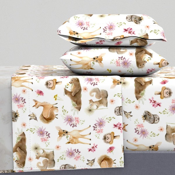 Custom Fox Woodland Baby Bedding - Etsy