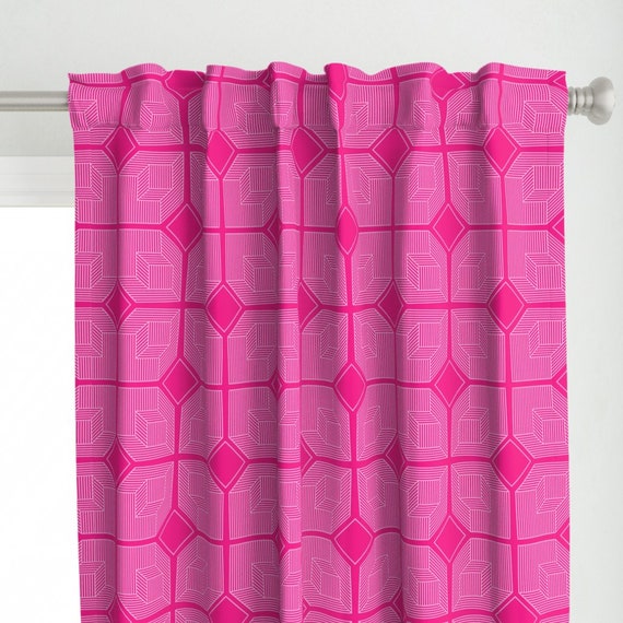 Hot Pink Curtain Panels