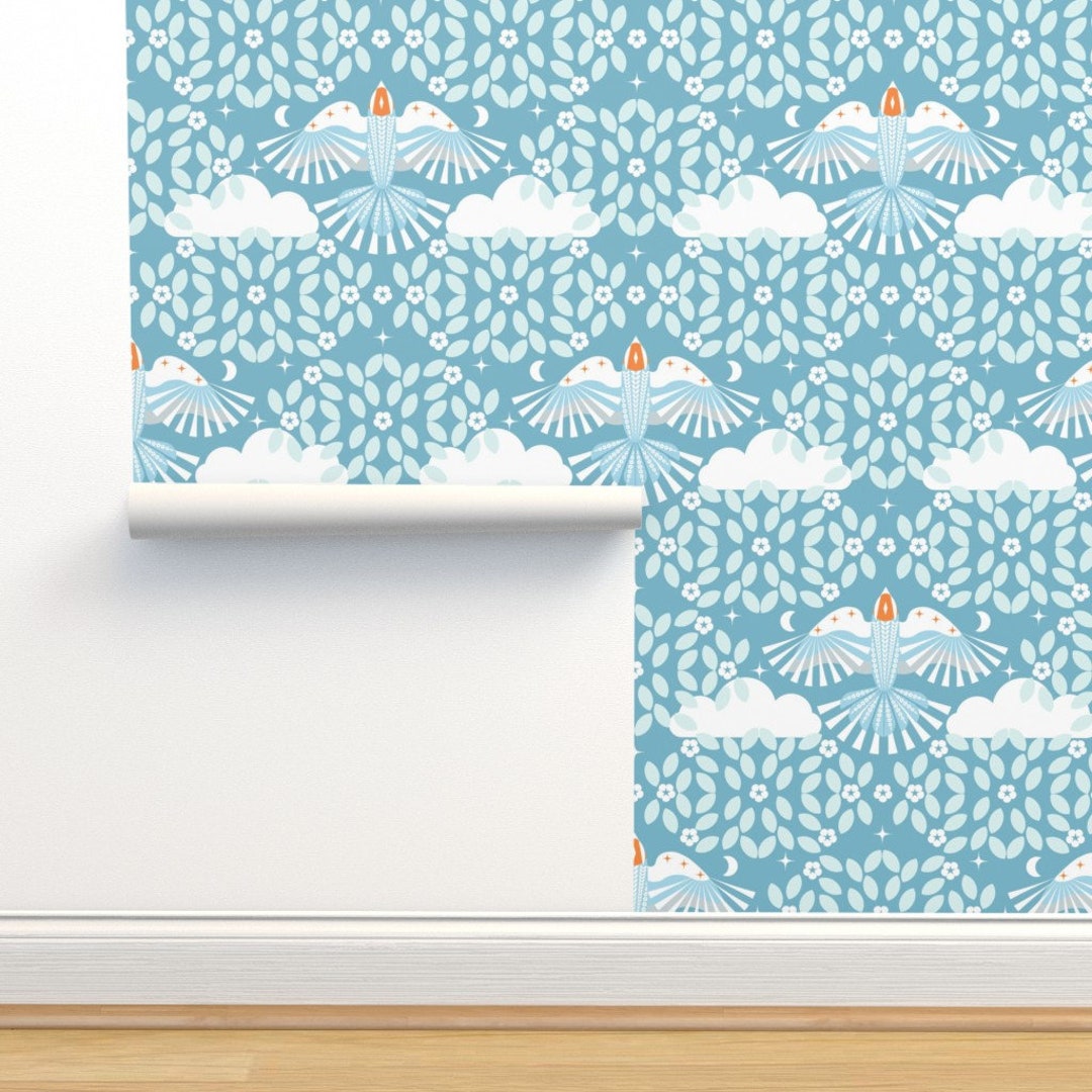 Blue Sky Commercial Grade Wallpaper Sweet Lucid Dreams by - Etsy