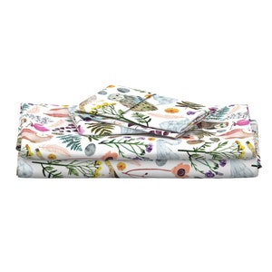 Flora and Fauna Sheets Lucid Dreams Mystic by Zoe_ingram Woodland Birds ...