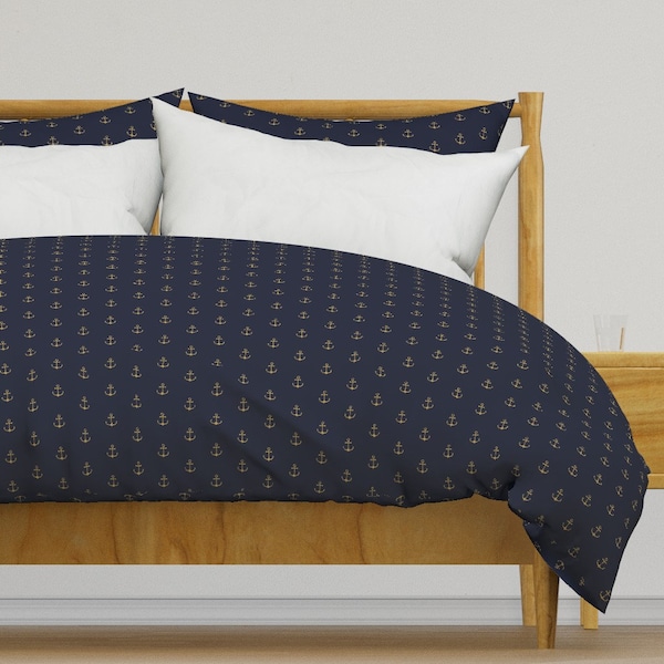 Navy Bedding - Etsy