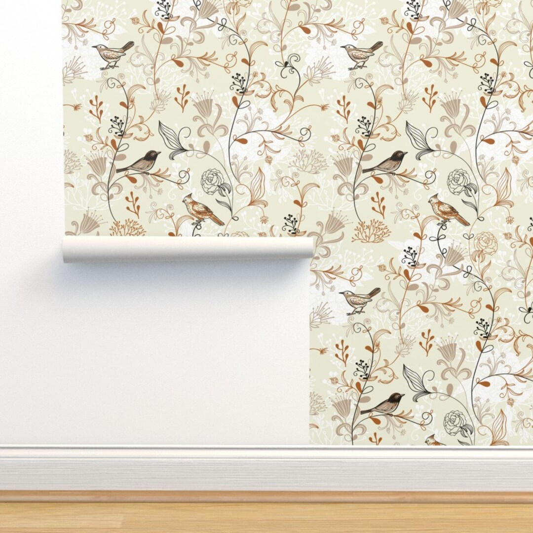 Songbird Commercial Grade Wallpaper Birds by Innaogando - Etsy