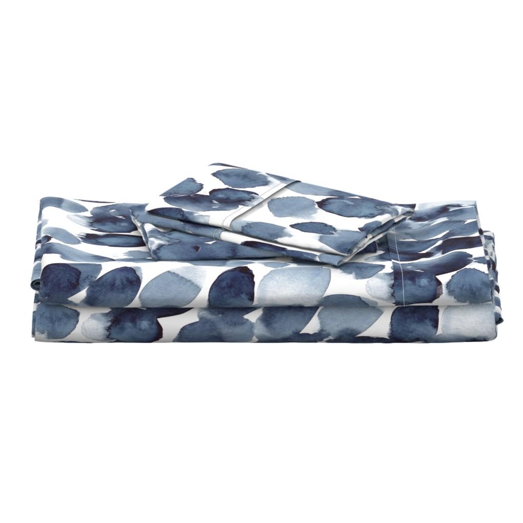 Indigo Watercolor Sheets - Watercolor Paint Spots by Kostolom3000 ...