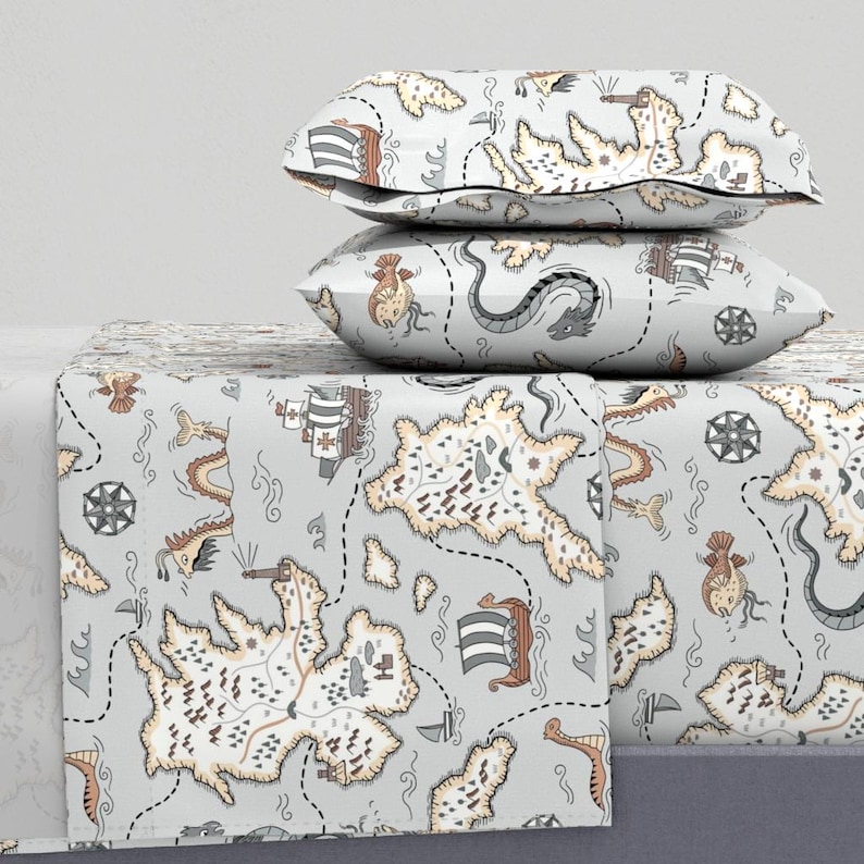 Whimsical Sheets - Fantasy Map Large by Ester_muxune - Nautical Fantasy ...