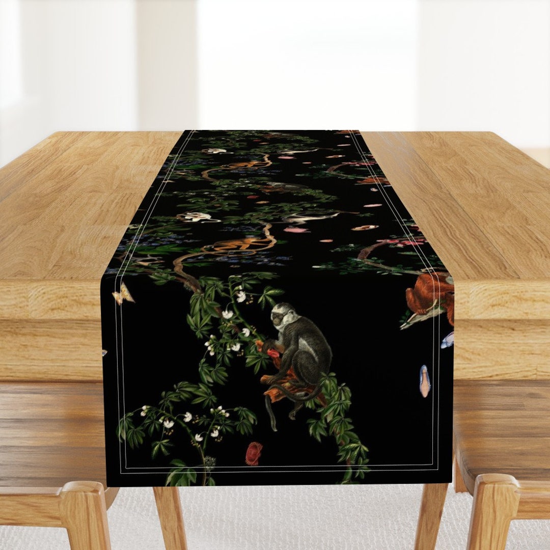Exotic Monkey Table Runner - Monkey World by Fifikoussout - Jungle ...
