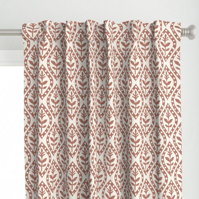 Color Block Curtains - Etsy