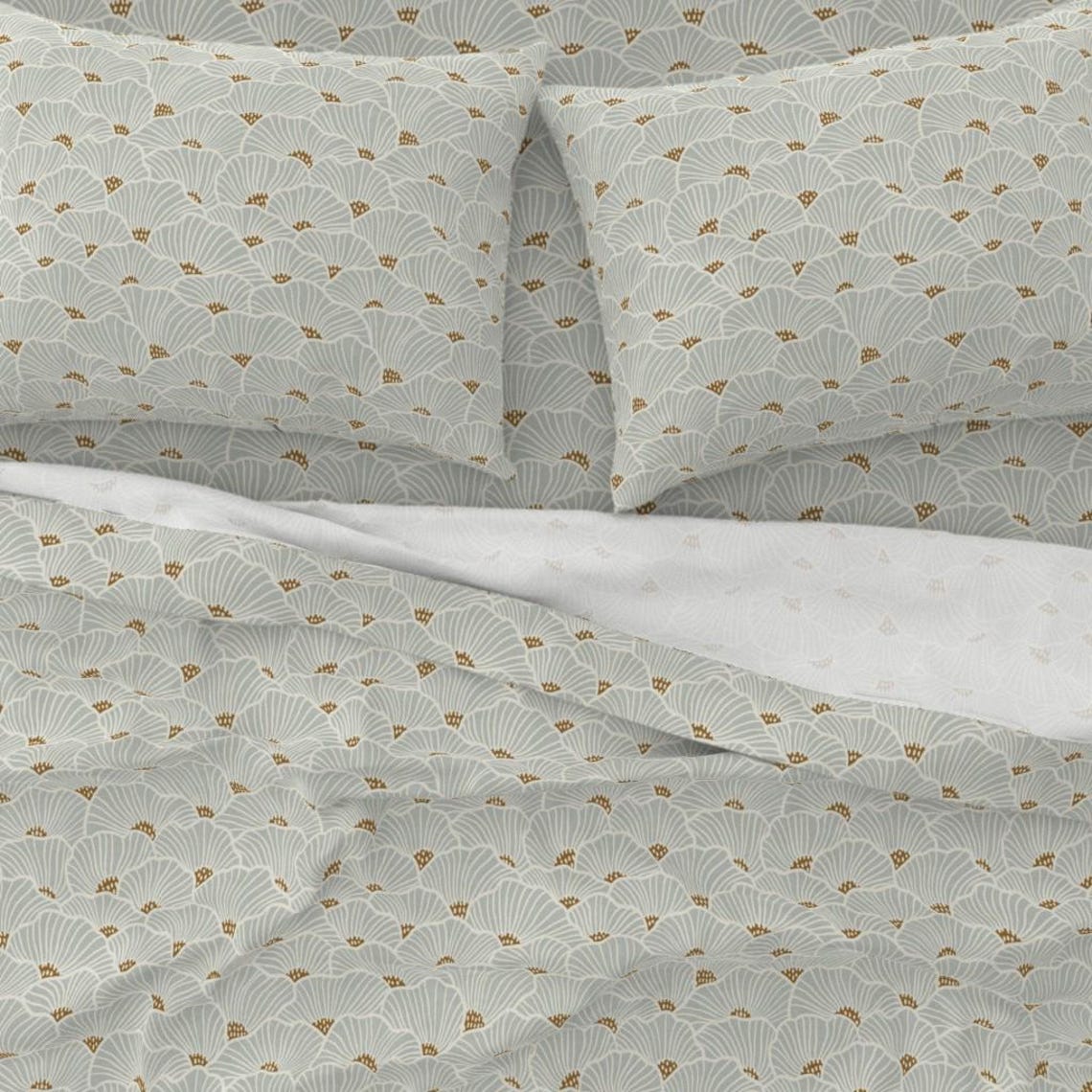 Coastal Flowers Sheets - San Diego Blue by Amy_maccready - Seashell ...
