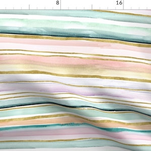 Watercolor Throw Blanket Daydream Pastel Stripe by - Etsy