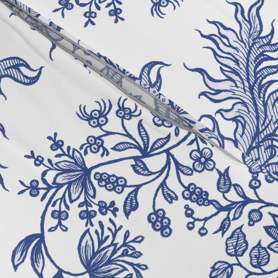 Chintz Floral Bedding - Dutch Ware by Peacoquettedesigns - Blue White ...
